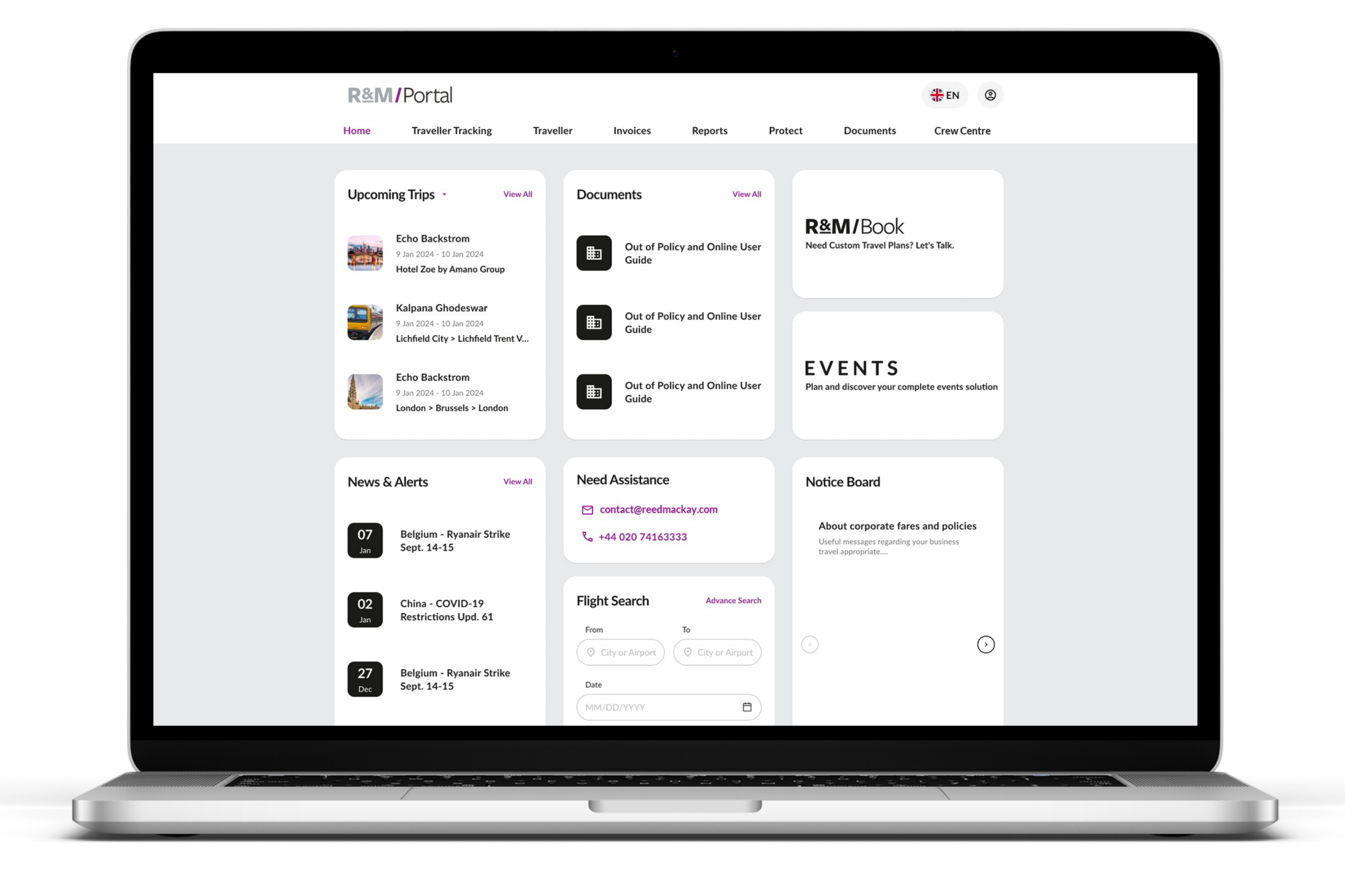 Crew Travel | Reed & Mackay